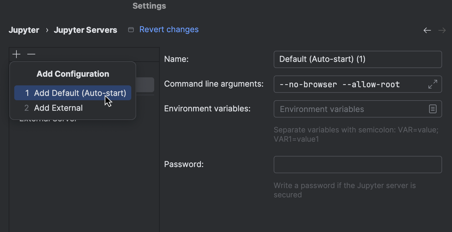 Manage Jupyter notebook servers | IntelliJ IDEA Documentation