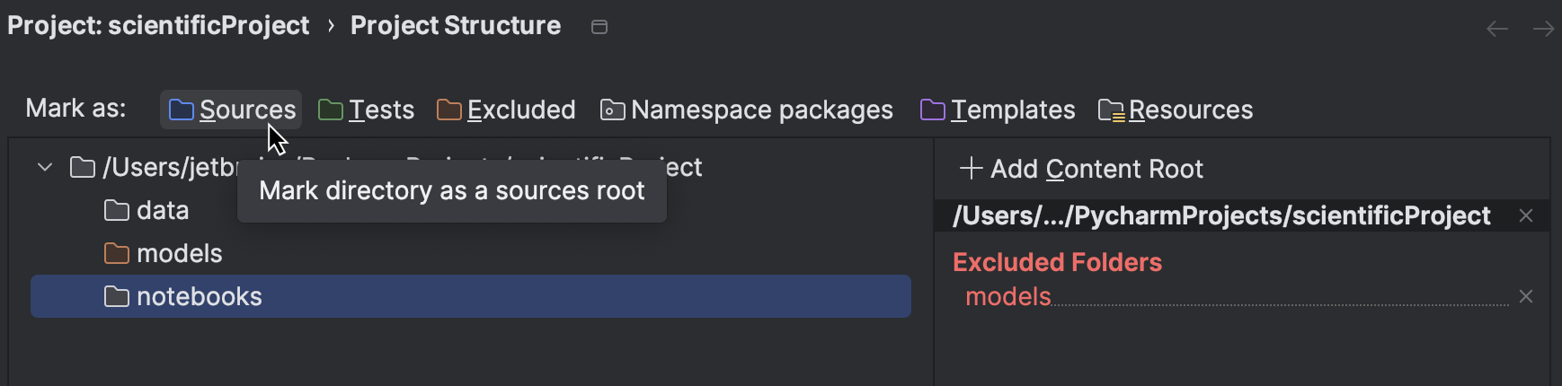 Configuring Project Structure | PyCharm Documentation