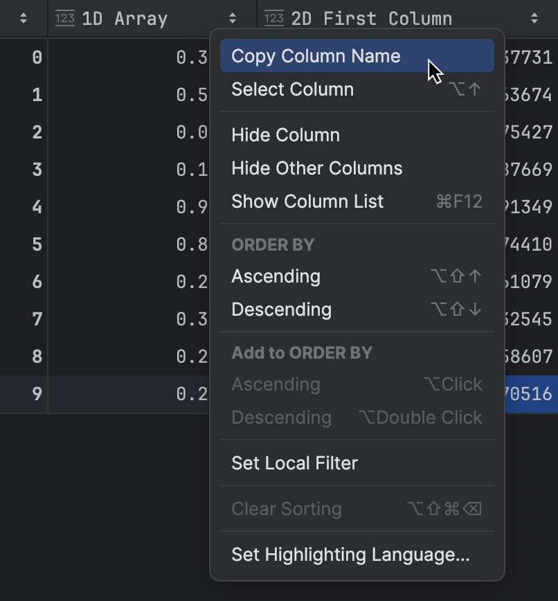 Work with outputs | PyCharm Documentation