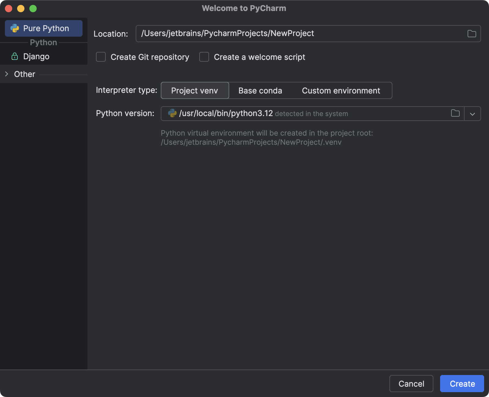 Selenium | PyCharm Documentation
