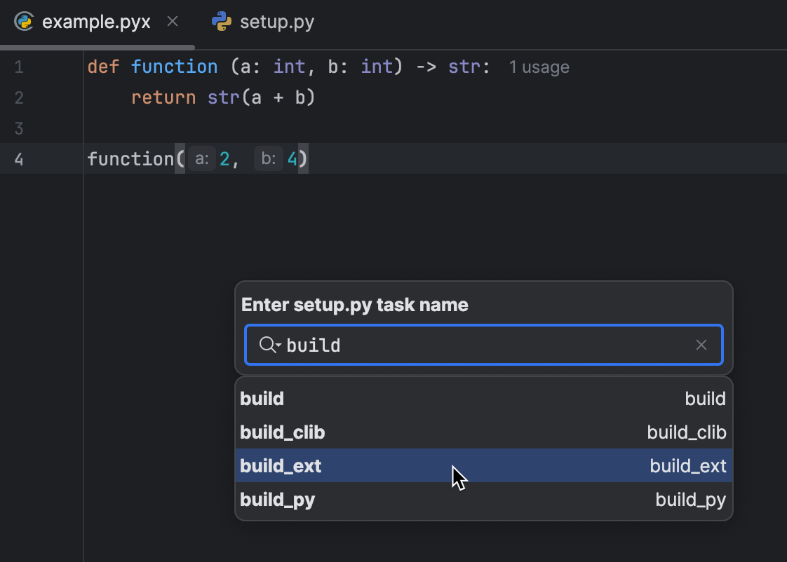 Cython 支持 | PyCharm 文档