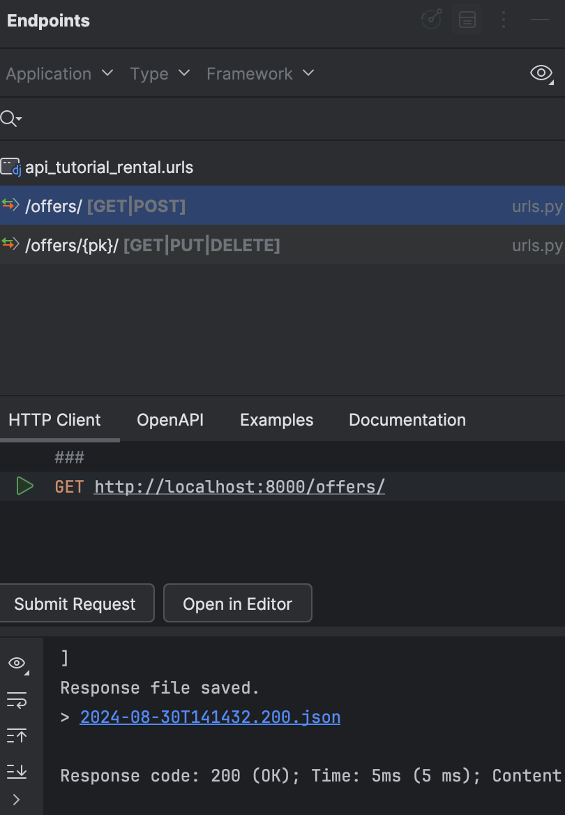 使用 Django REST Framework 构建 API | PyCharm 文档