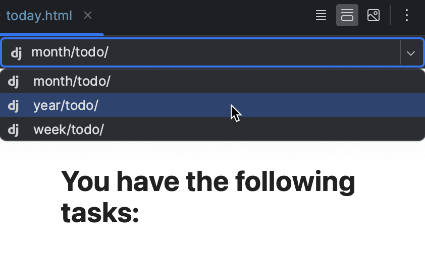 Live preview of Django templates | PyCharm Documentation
