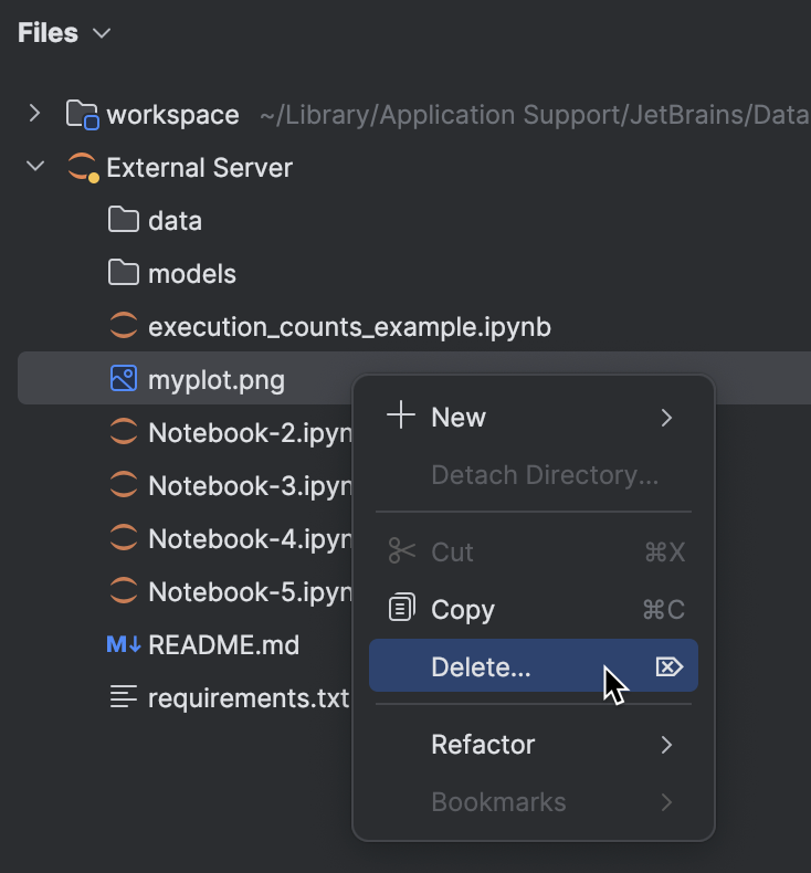 Manage Jupyter notebook servers | DataSpell Documentation