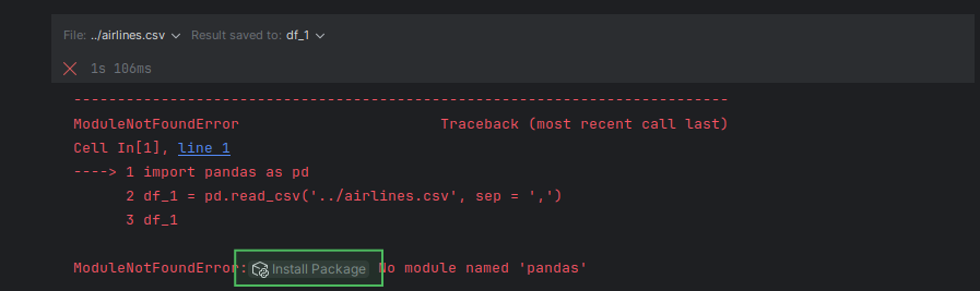 Set up environment and load data | DataSpell Documentation
