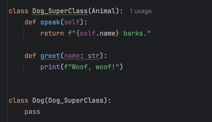 Extract Superclass | PyCharm Documentation