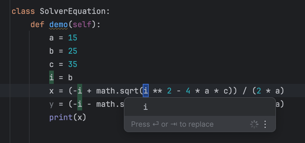 Introduce Variable | PyCharm Documentation