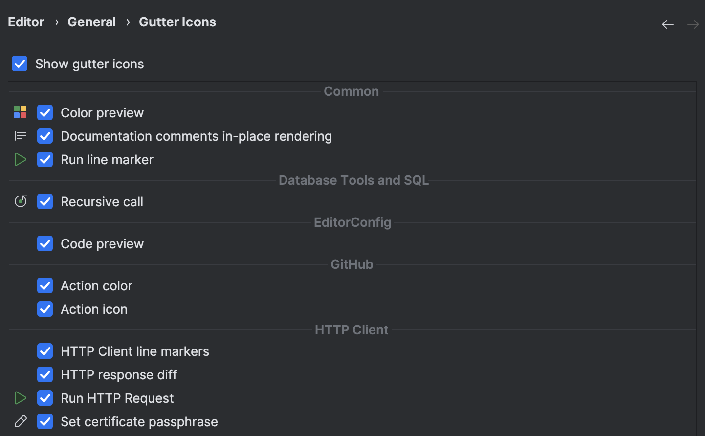 Gutter Icons | PyCharm Documentation