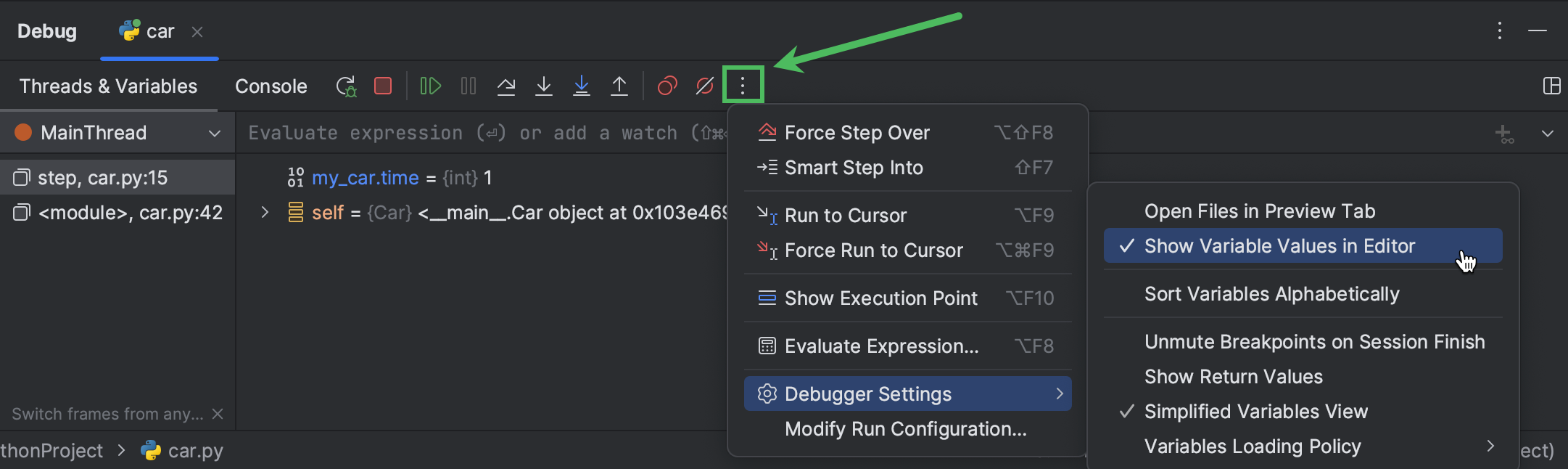 Debug your first Python application | PyCharm Documentation