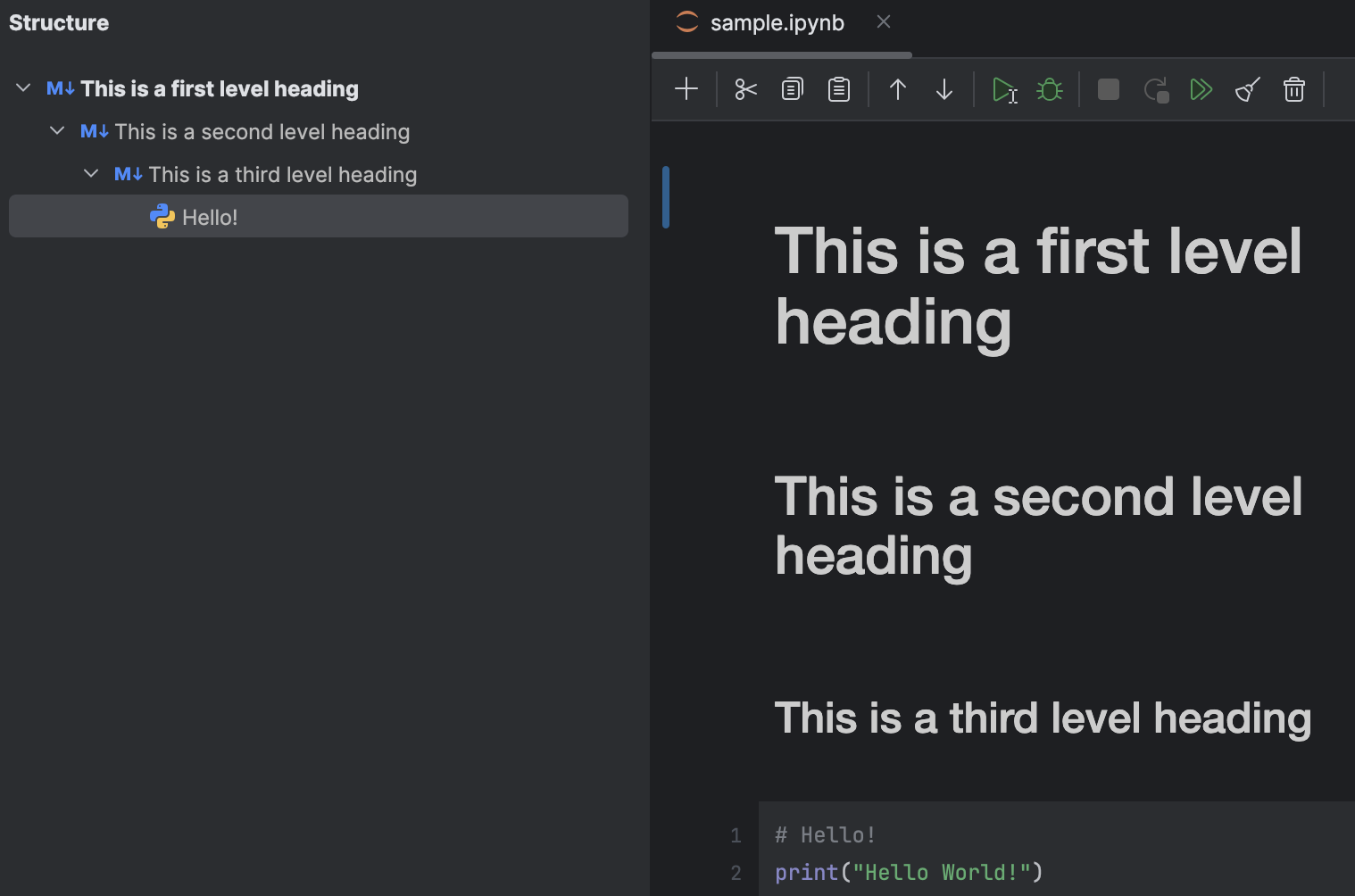 Jupyter notebook 支持 | PyCharm 文档