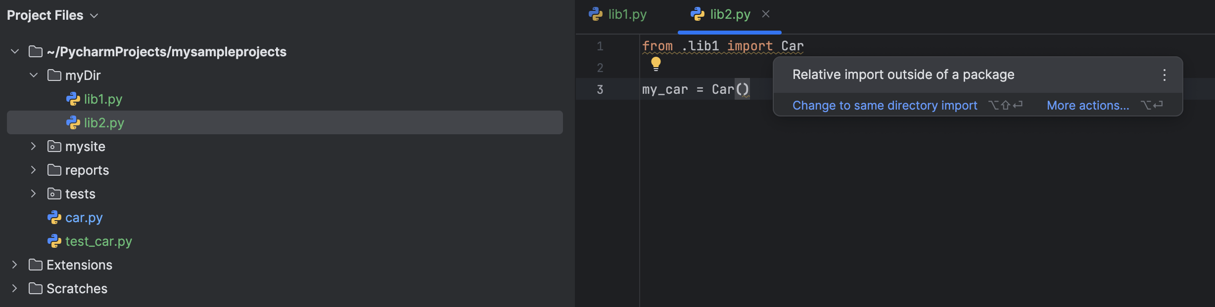 填充项目 | PyCharm 文档