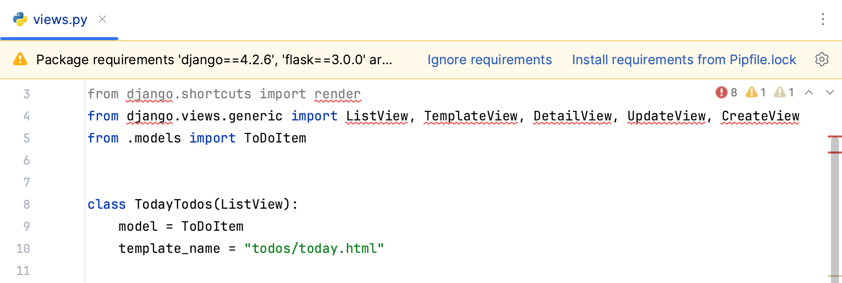 使用 Pipfile | PyCharm 文档