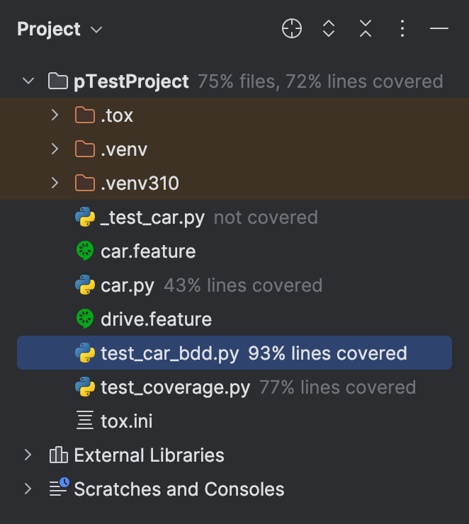 Viewing code coverage results | PyCharm Documentation