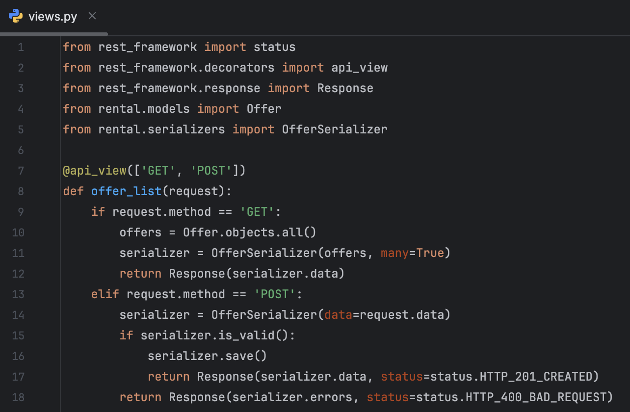 使用 Django REST Framework 构建 API | PyCharm 文档