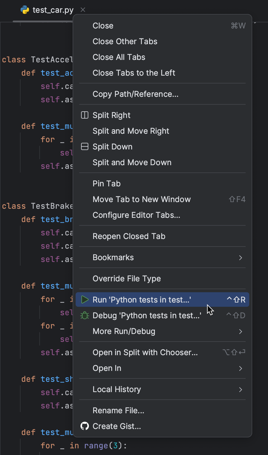 测试您的第一个 Python 应用程序 | PyCharm 文档