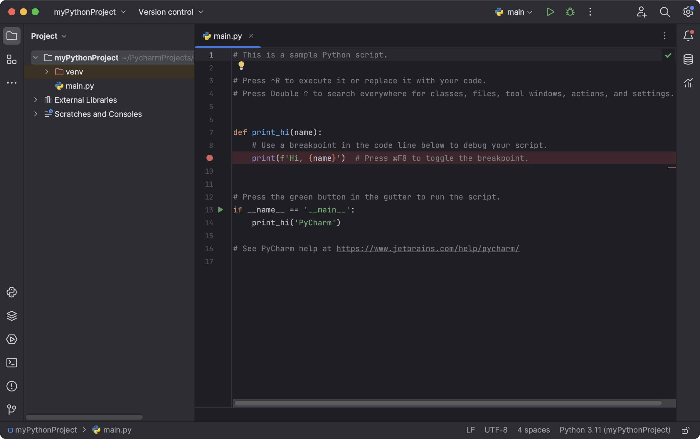 Selenium | PyCharm Documentation