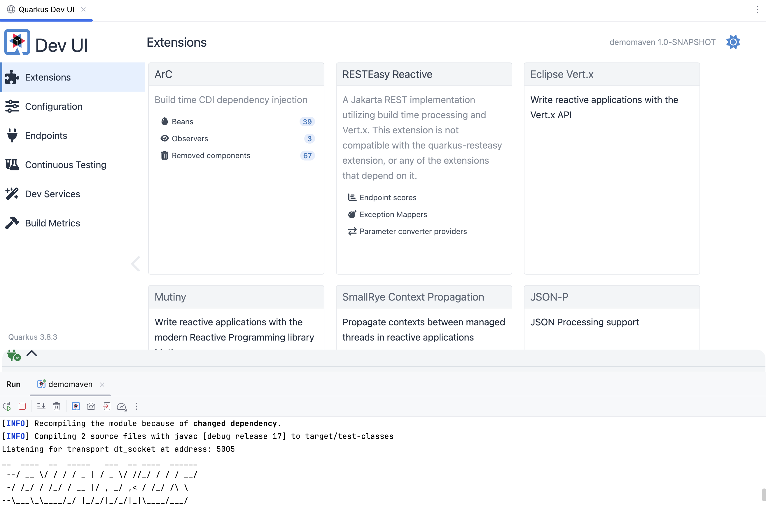 Quarkus | IntelliJ IDEA 文档