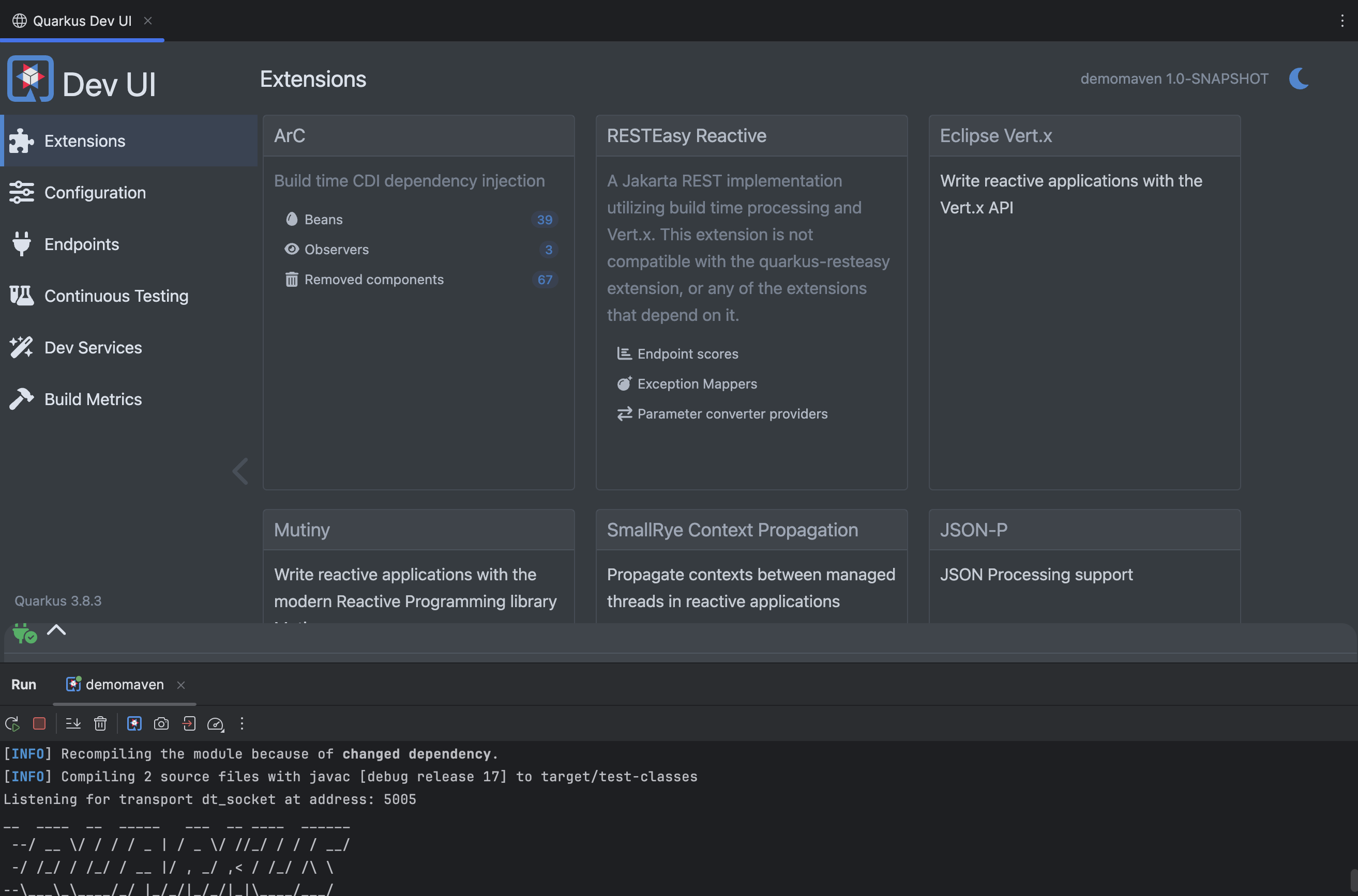 Quarkus | IntelliJ IDEA 文档
