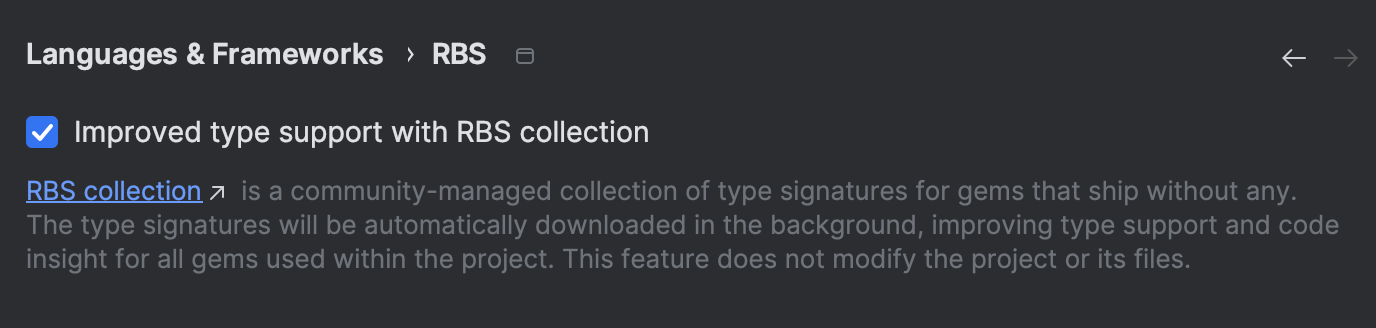 RBS | RubyMine Documentation
