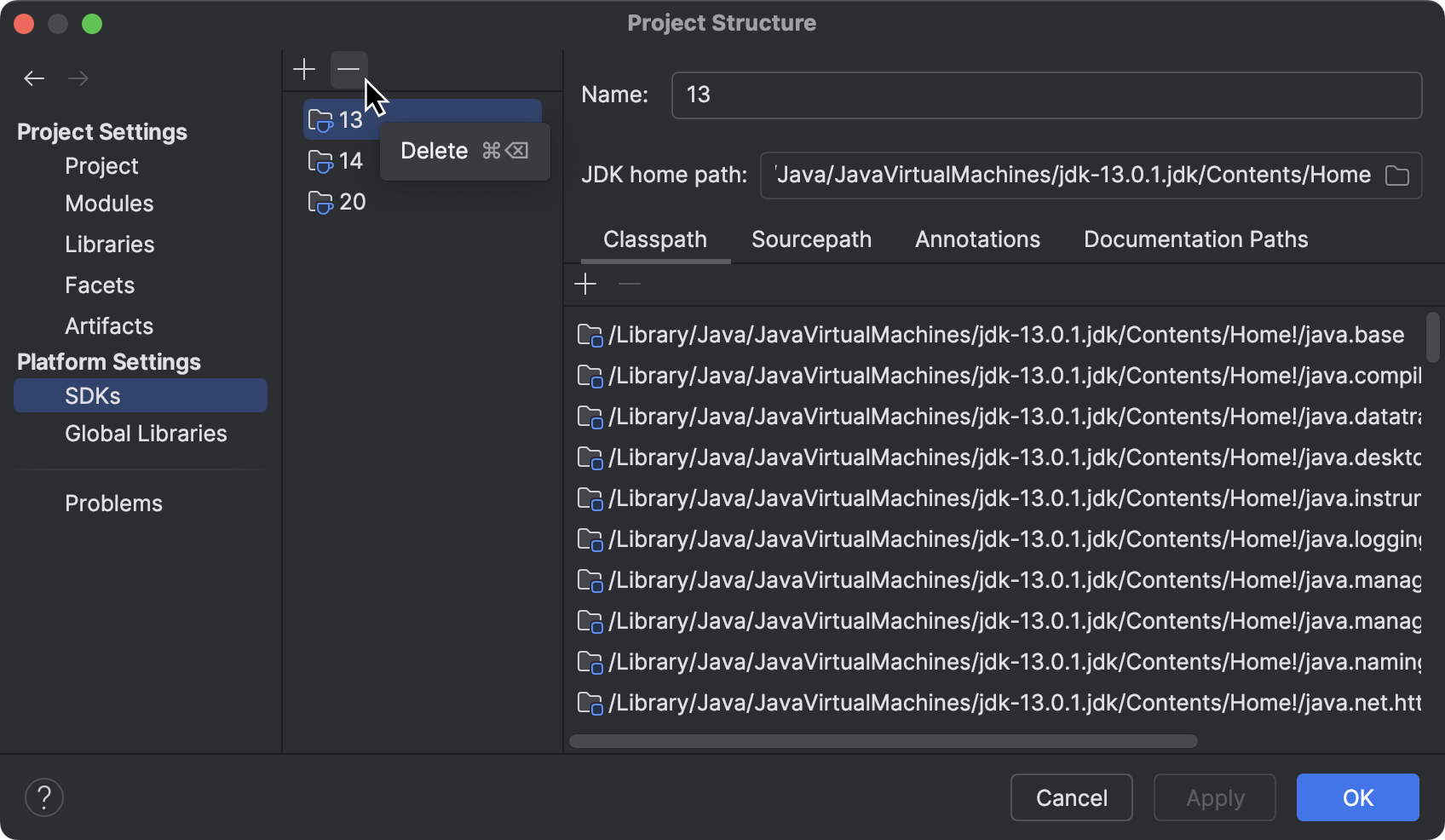 SDK | IntelliJ IDEA 文档