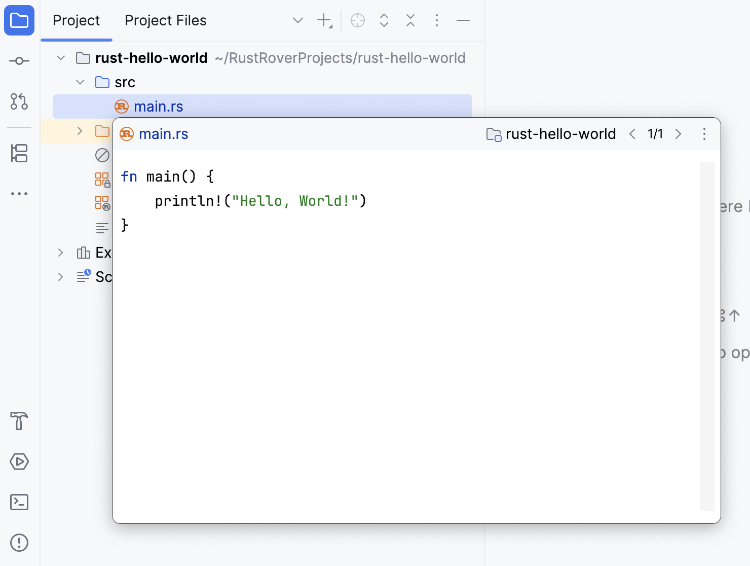 Project tool window | RustRover Documentation