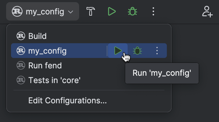 Run/debug configurations | RustRover Documentation