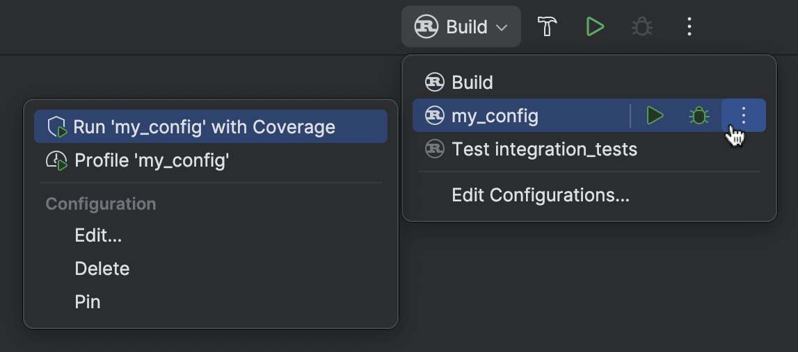 Code coverage | RustRover Documentation