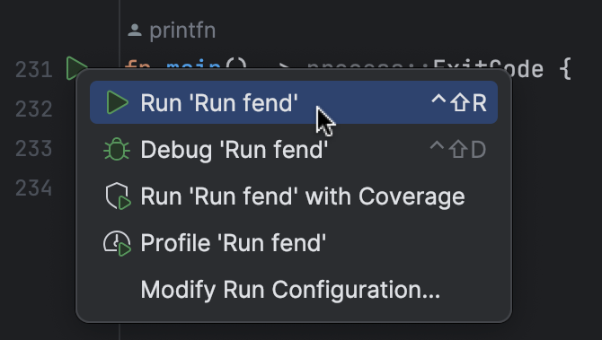 Building and running | RustRover Documentation