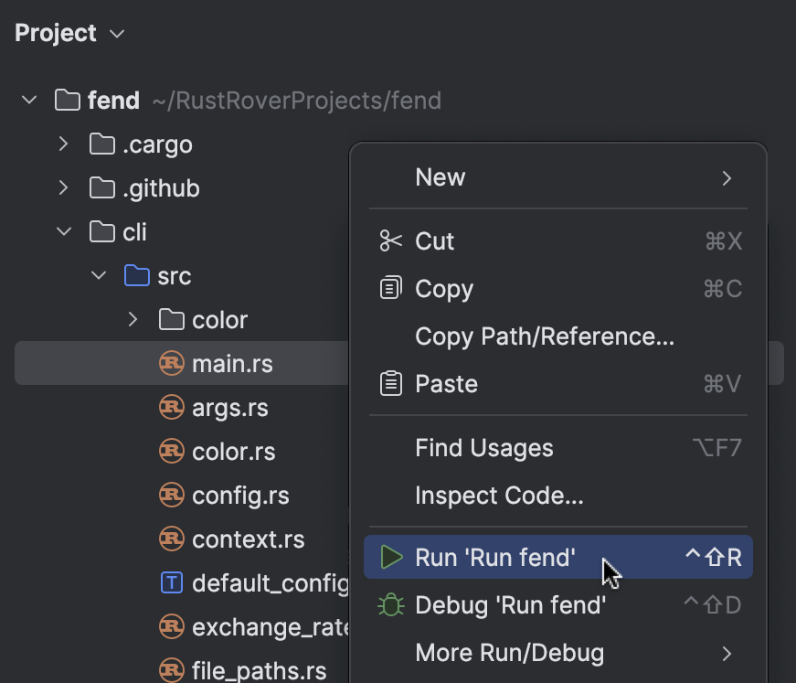 Rust | IntelliJ IDEA Documentation
