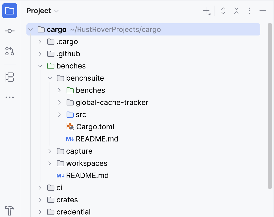 Project tool window | RustRover Documentation