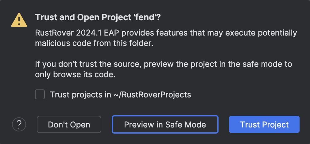Quick start guide | RustRover Documentation