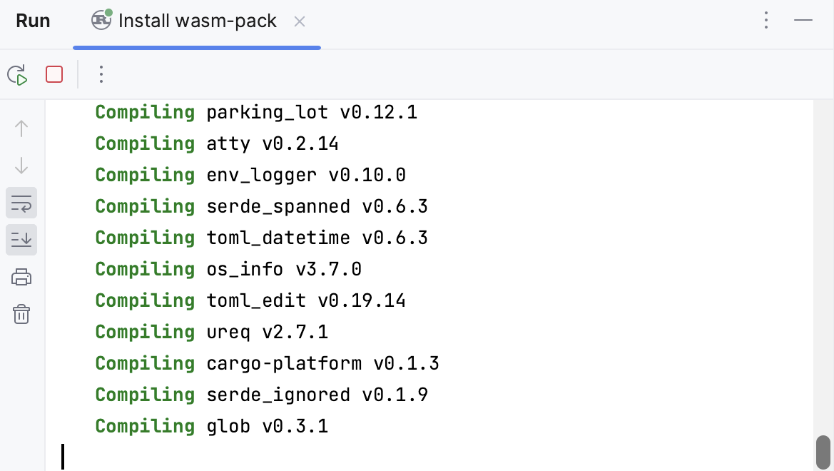 Wasm-pack run/debug configuration | RustRover Documentation