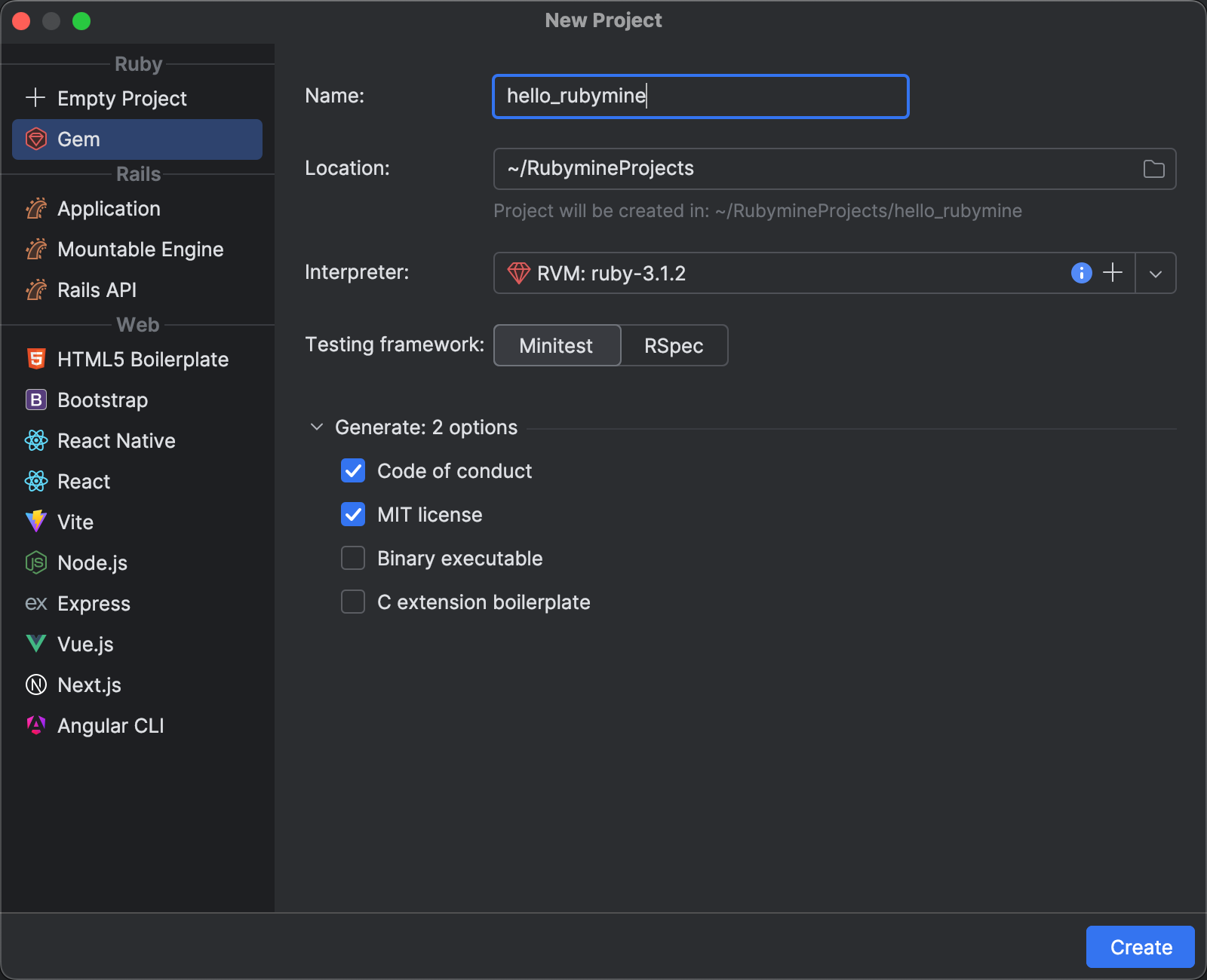 Create and publish your first Ruby gem | RubyMine Documentation