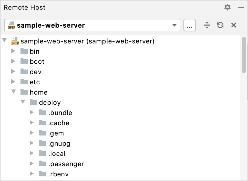 Deploy apps using Deployment configurations | RubyMine Documentation