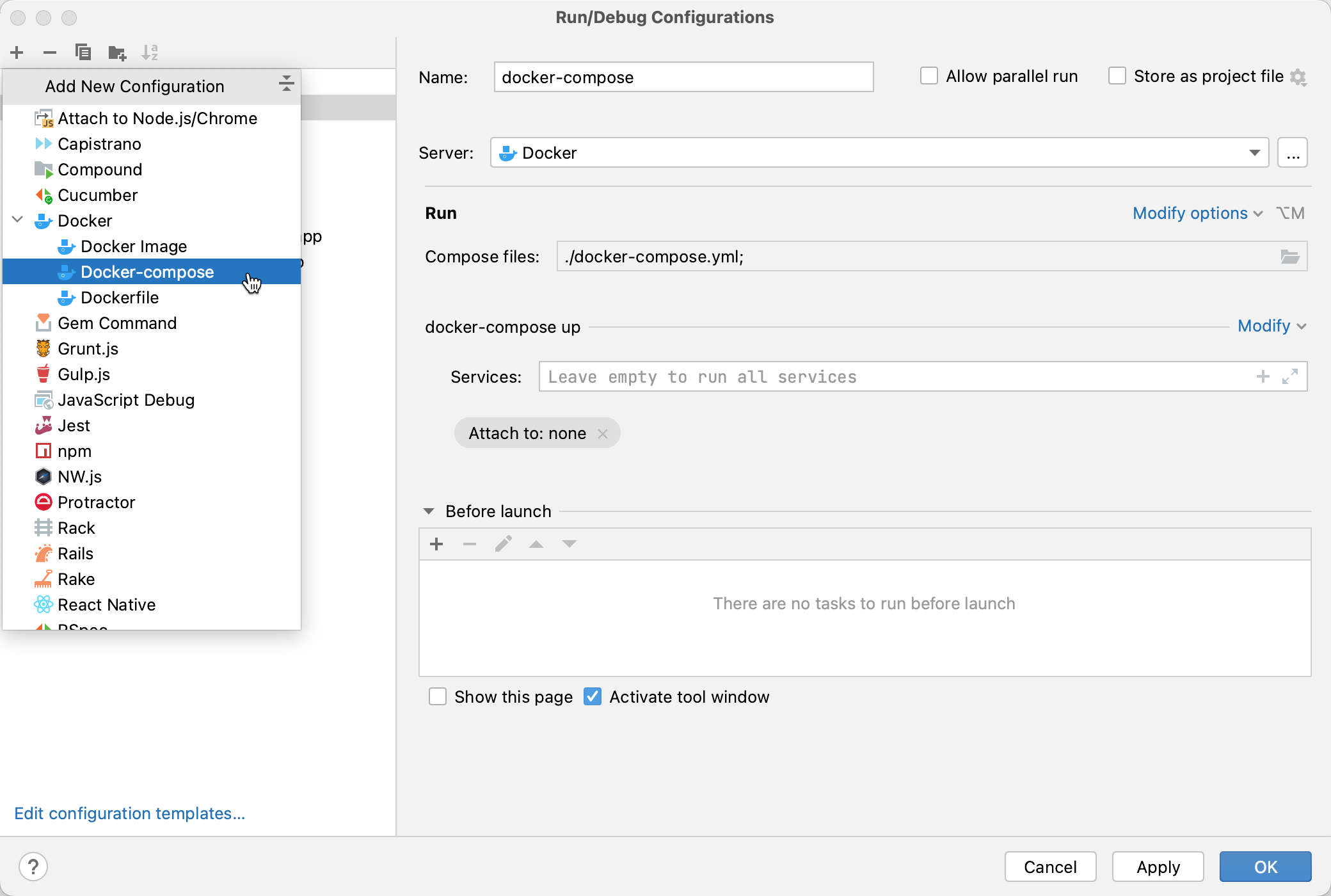 Docker Compose | RubyMine Documentation