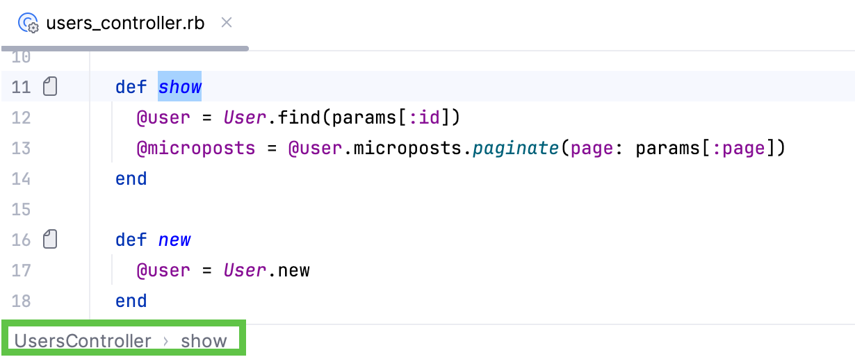 Editor basics | RubyMine Documentation