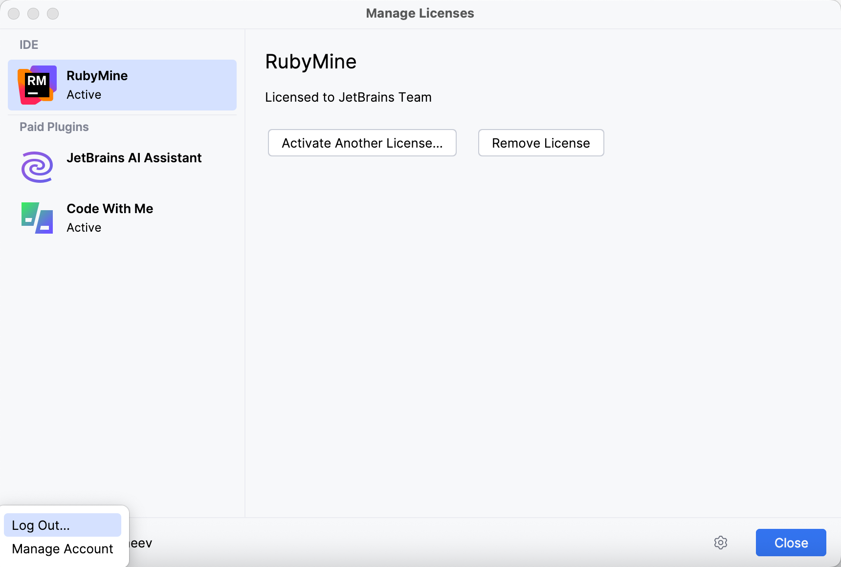 Register RubyMine | RubyMine Documentation