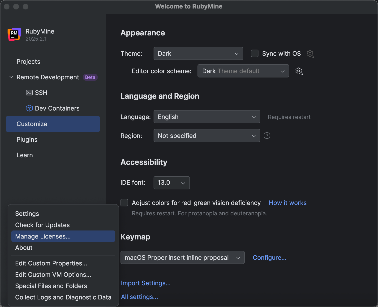 Register RubyMine | RubyMine Documentation