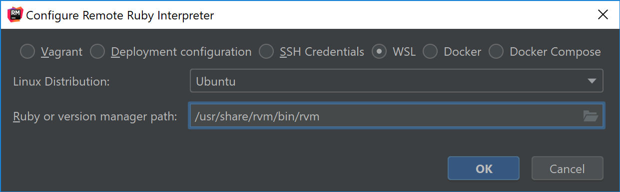 WSL | RubyMine Documentation