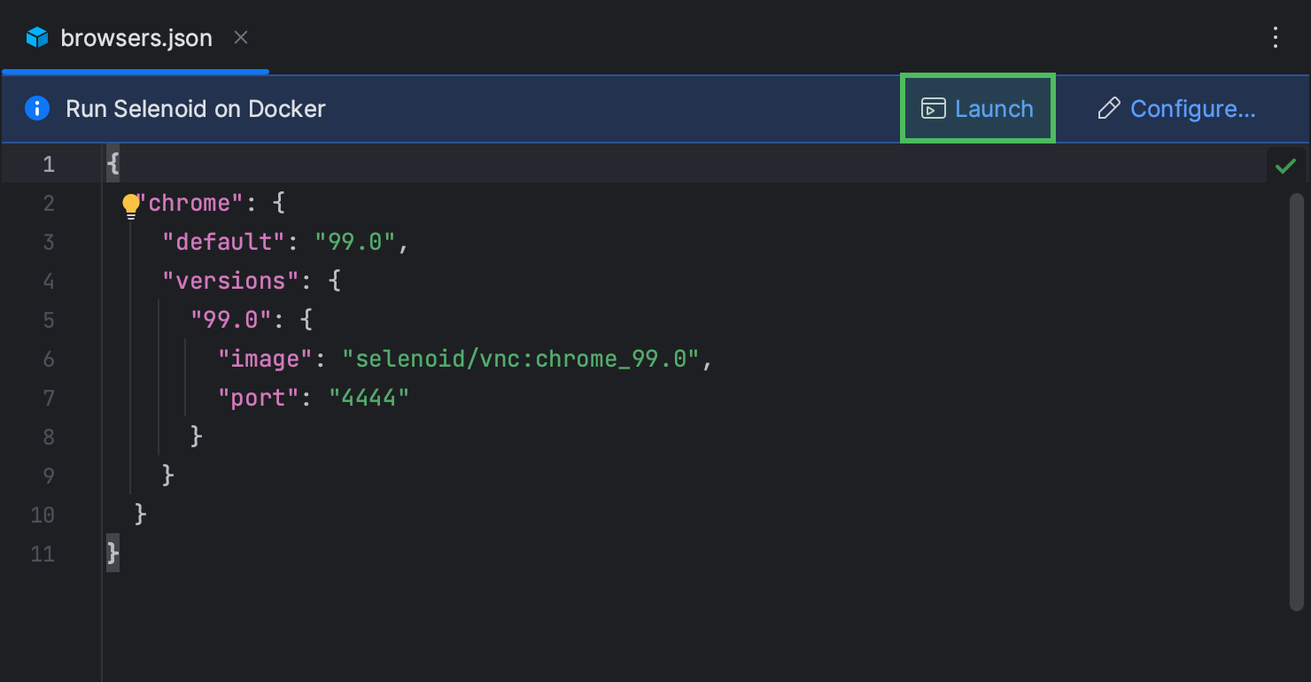 Selenium | PyCharm Documentation