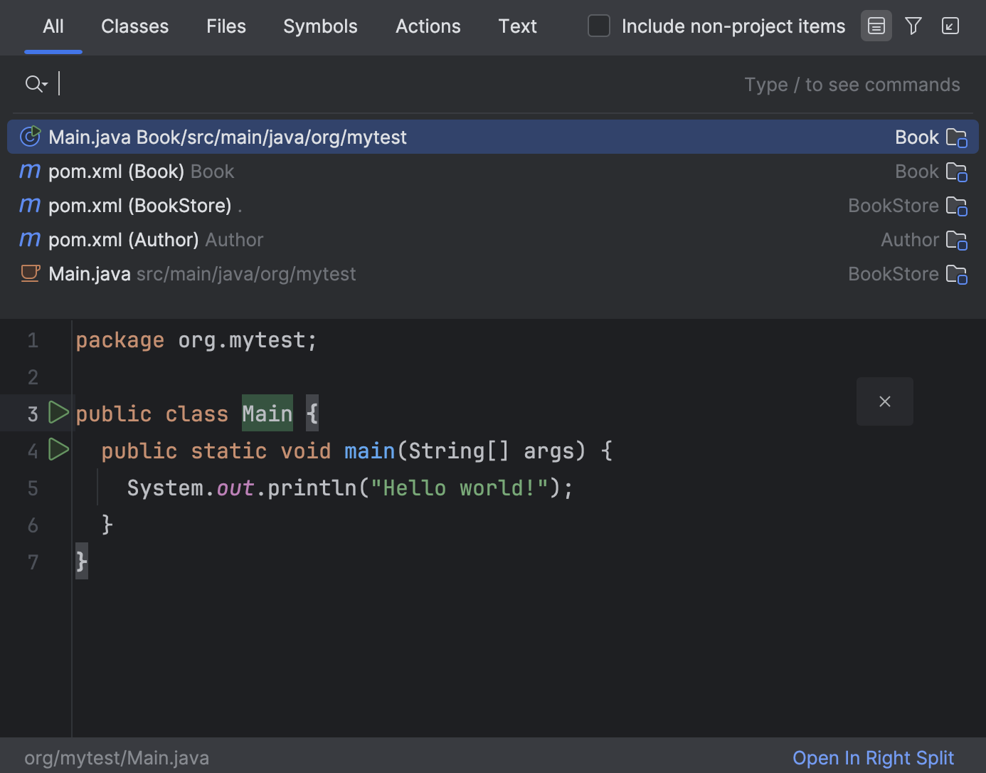 Search everywhere | IntelliJ IDEA Documentation