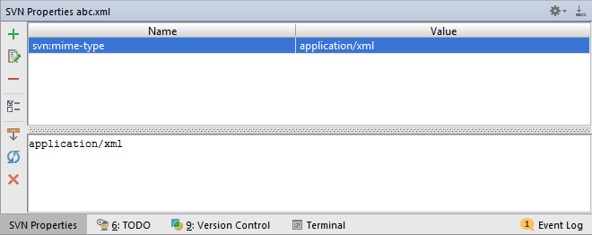 Work with Subversion properties for files and directories | IntelliJ IDEA Documentation