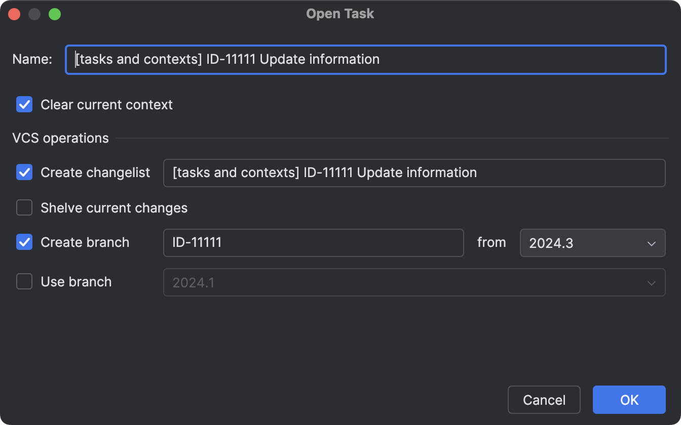 Manage tasks | PyCharm Documentation