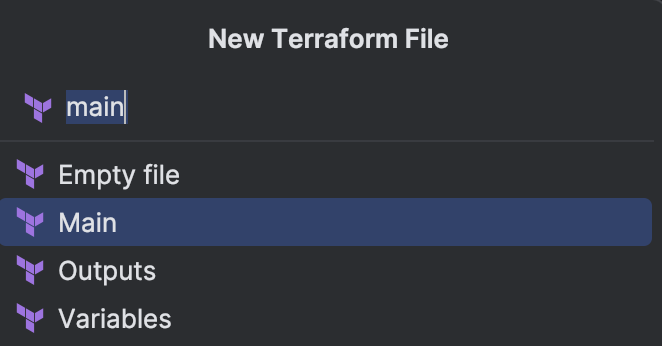 Terraform | IntelliJ IDEA Documentation