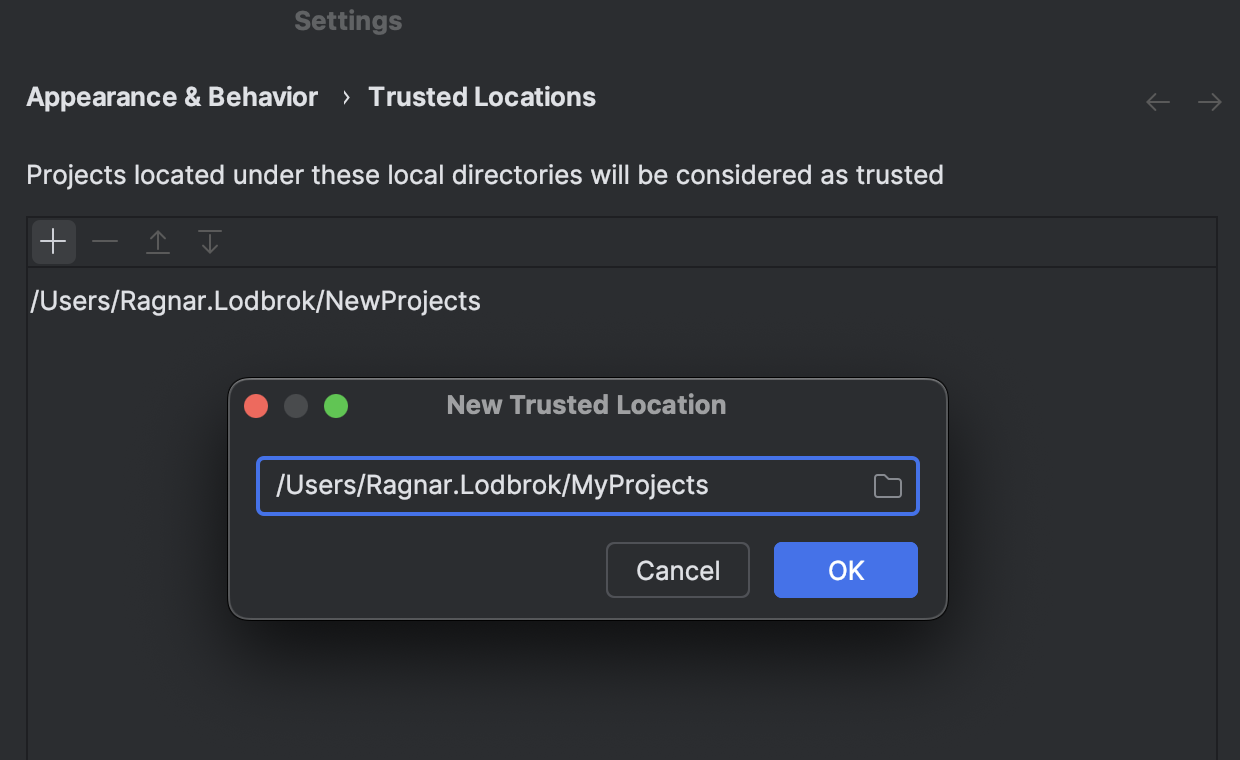 Project security | PyCharm Documentation