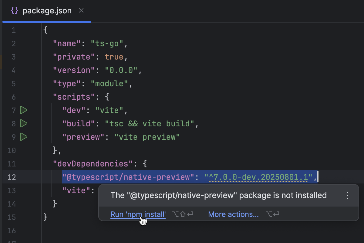 TypeScript | IntelliJ IDEA 文档