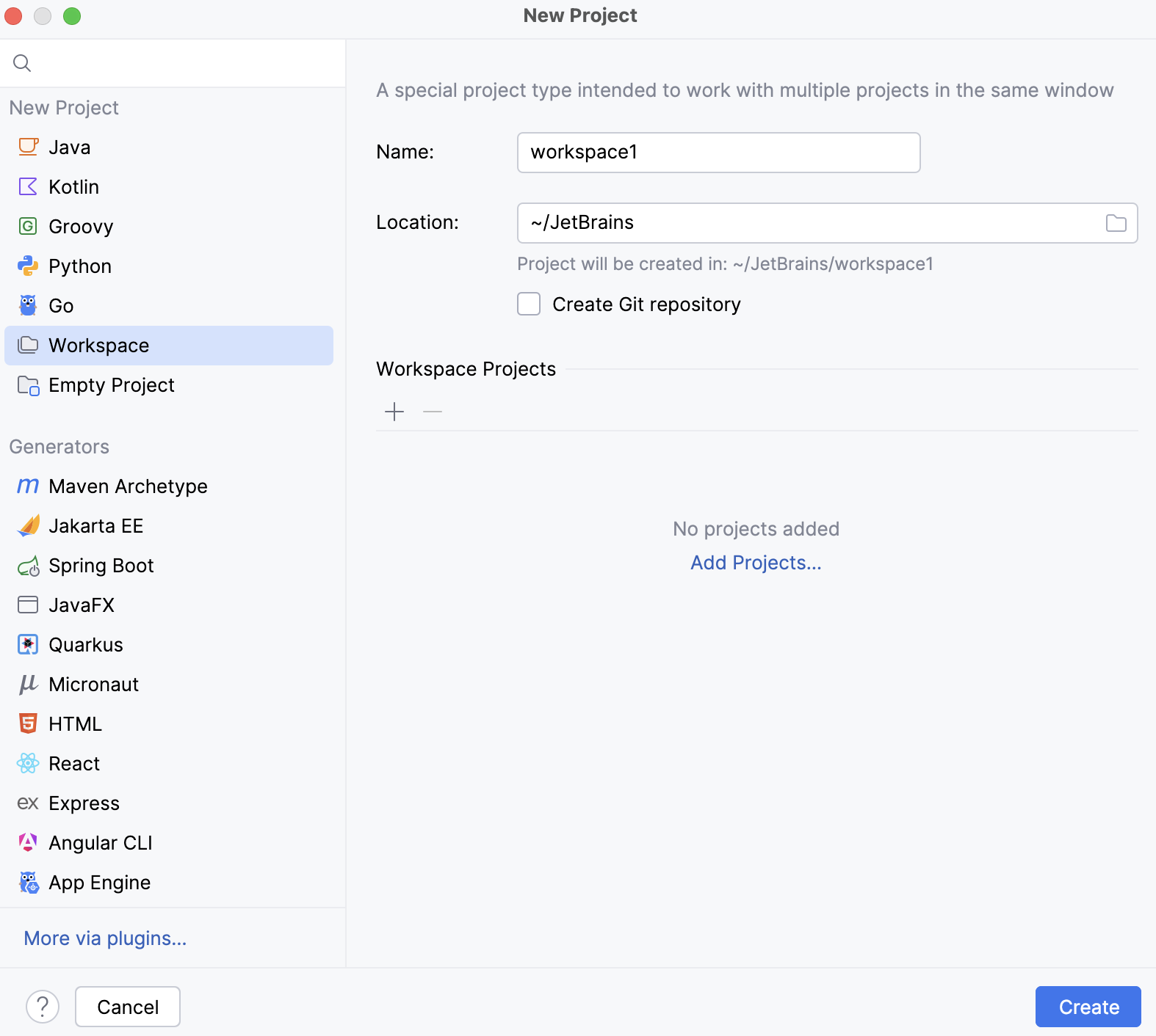 Workspace | IntelliJ IDEA Documentation