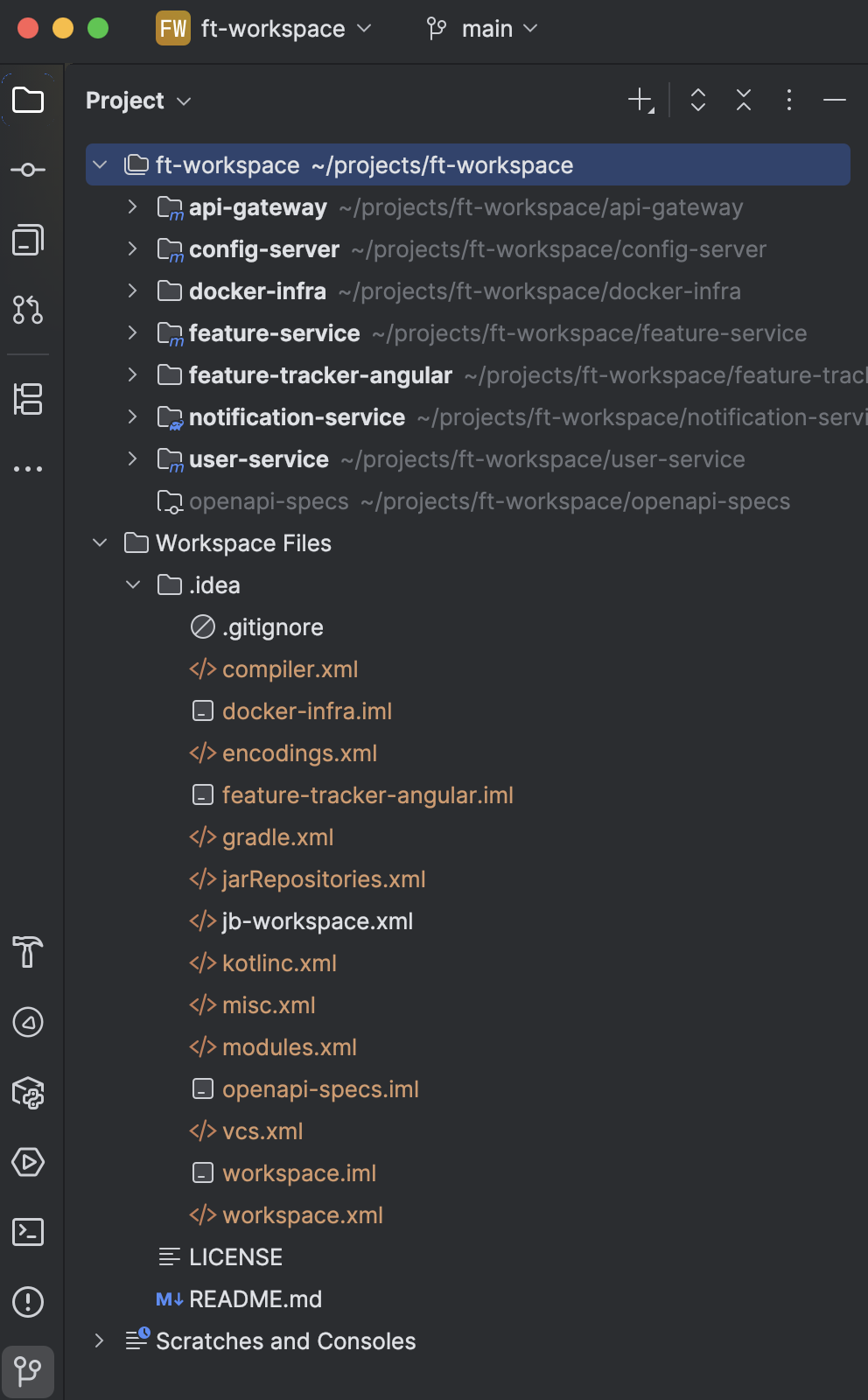 Workspace | IntelliJ IDEA Documentation