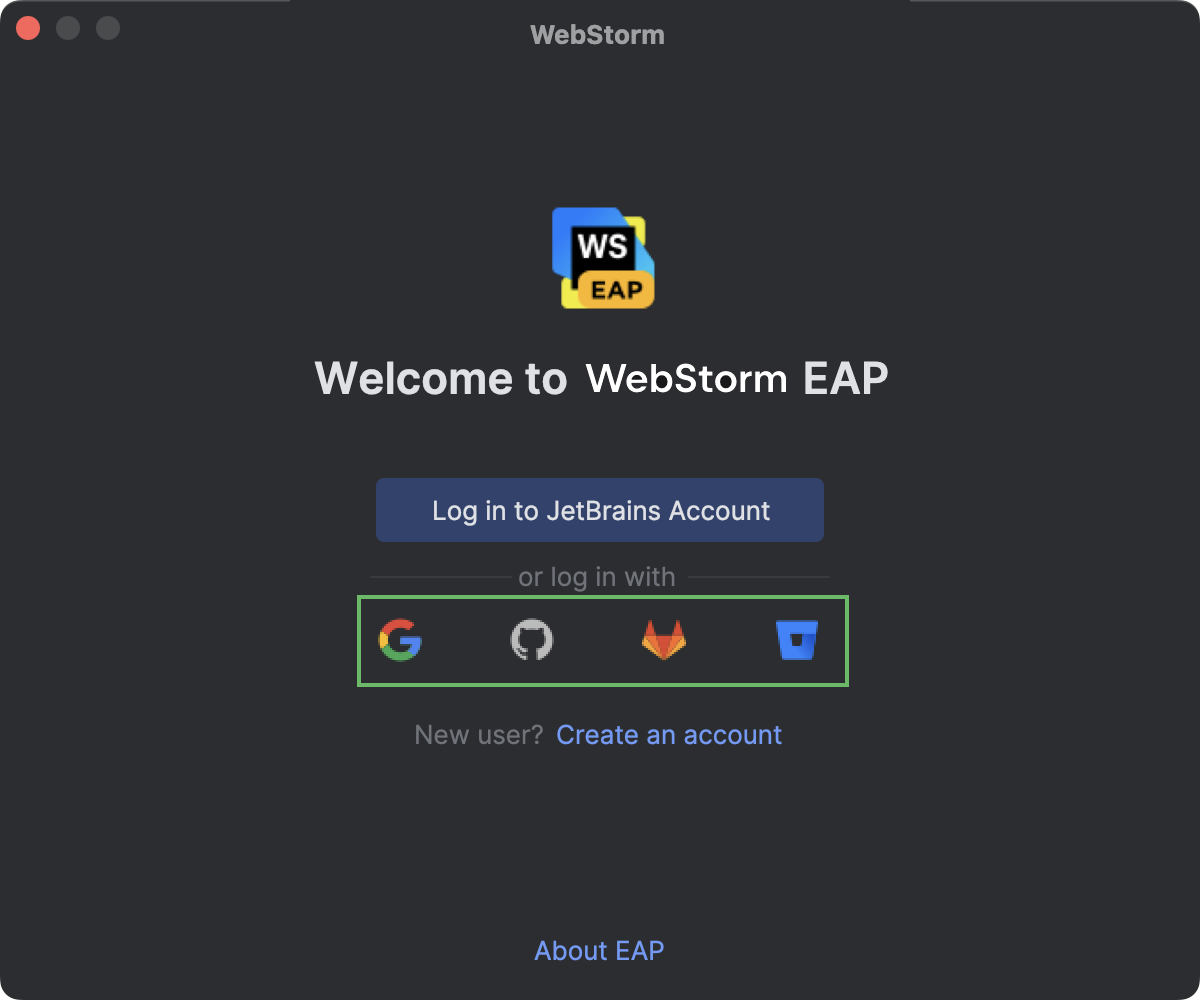 注册 WebStorm | WebStorm 文档