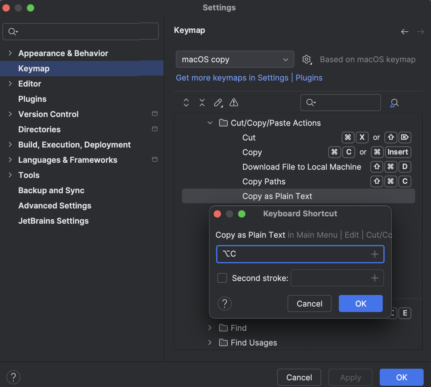 配置键盘快捷键 | WebStorm 文档